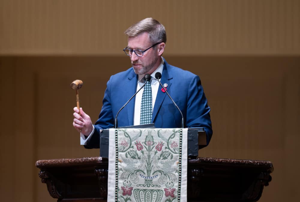 Three Taps of the Gavel closing the 150th Assembly - Chautauqua Institution